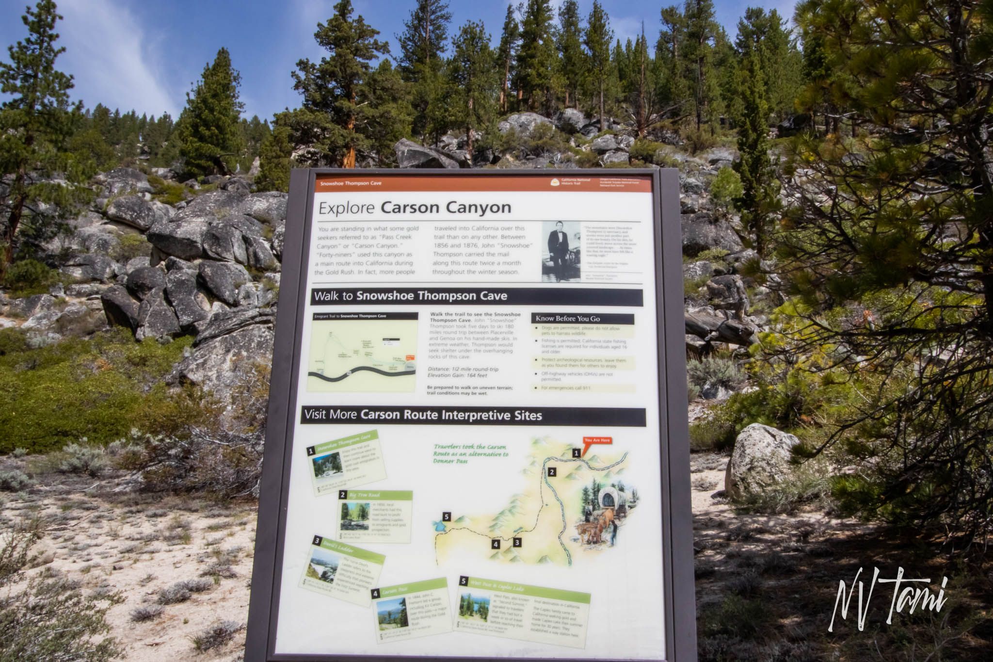 Snowshoe Thompson's Cave - Nevada Ghost Towns & Beyond