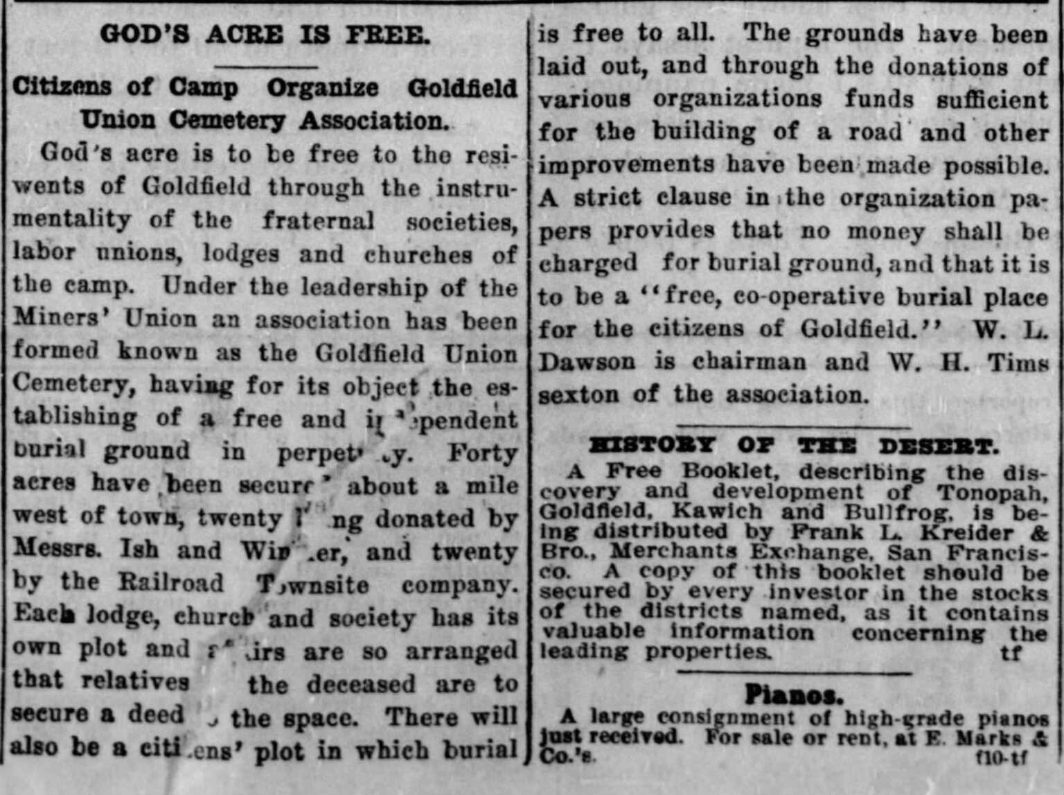 Man Died Eating Library Paste & Goldfields "Official Ghouls" - Nevada ...