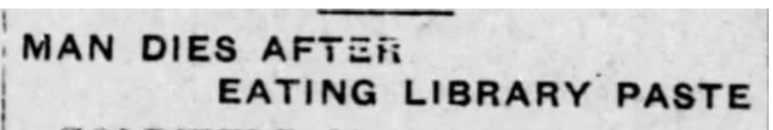 Man Died Eating Library Paste & Goldfields "Official Ghouls" - Nevada ...